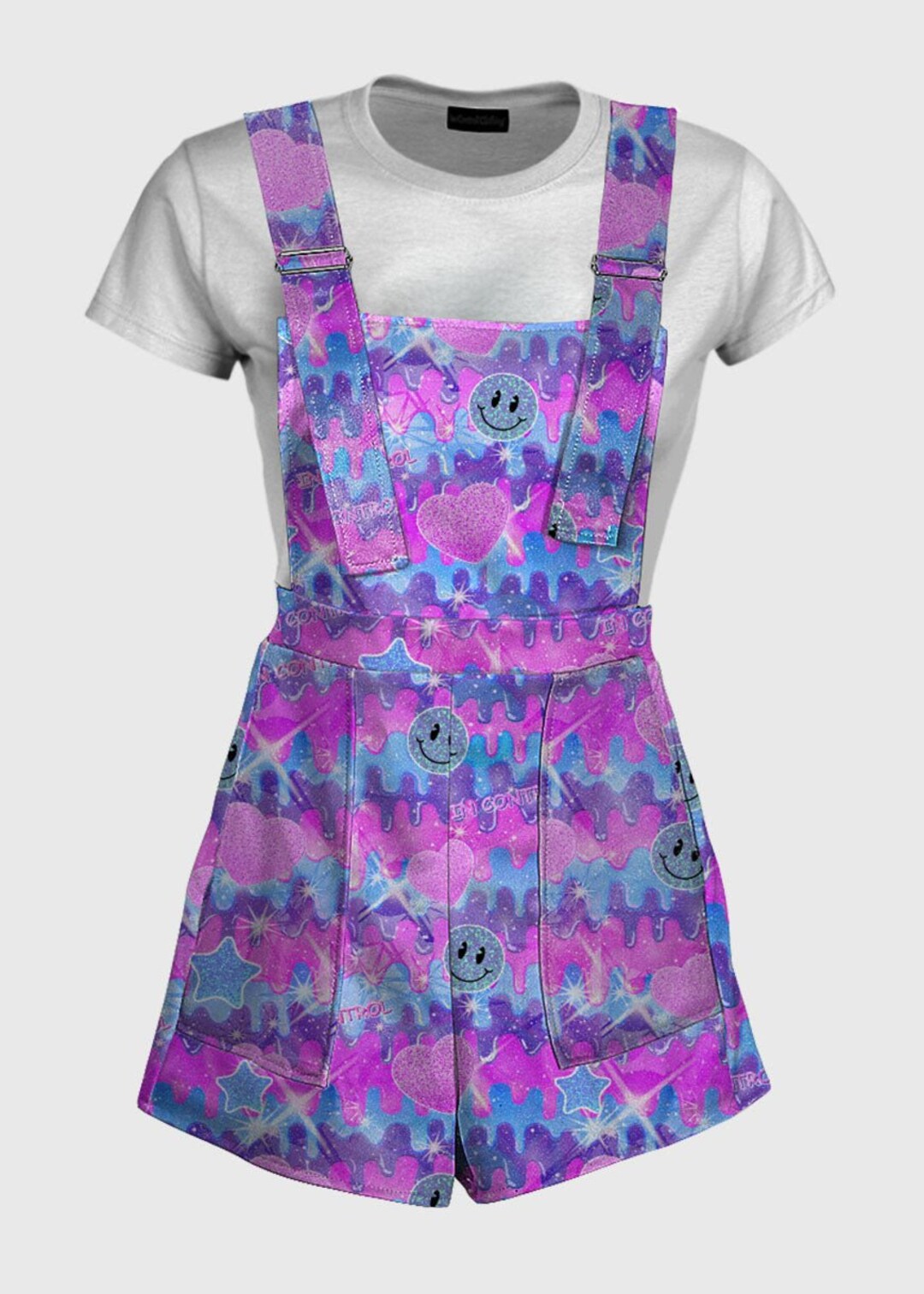 Trippy Melting 90s Overalls - Etsy