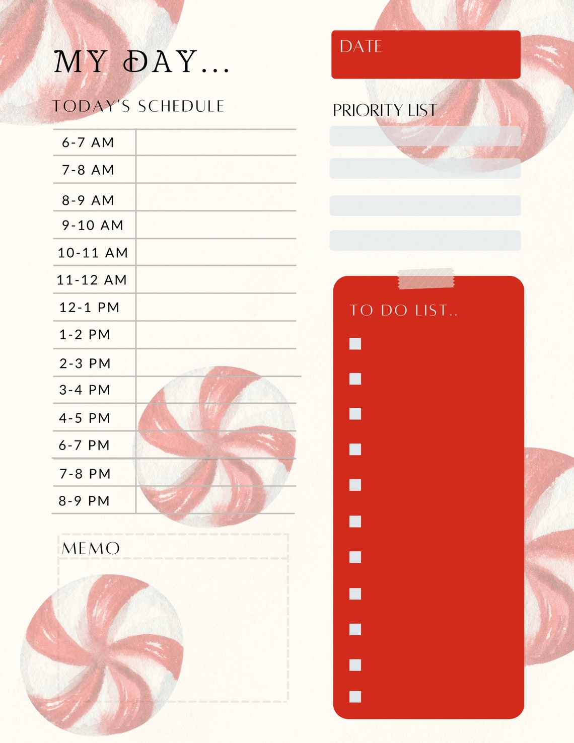 Cute Christmas Planners and Notes Package - Etsy