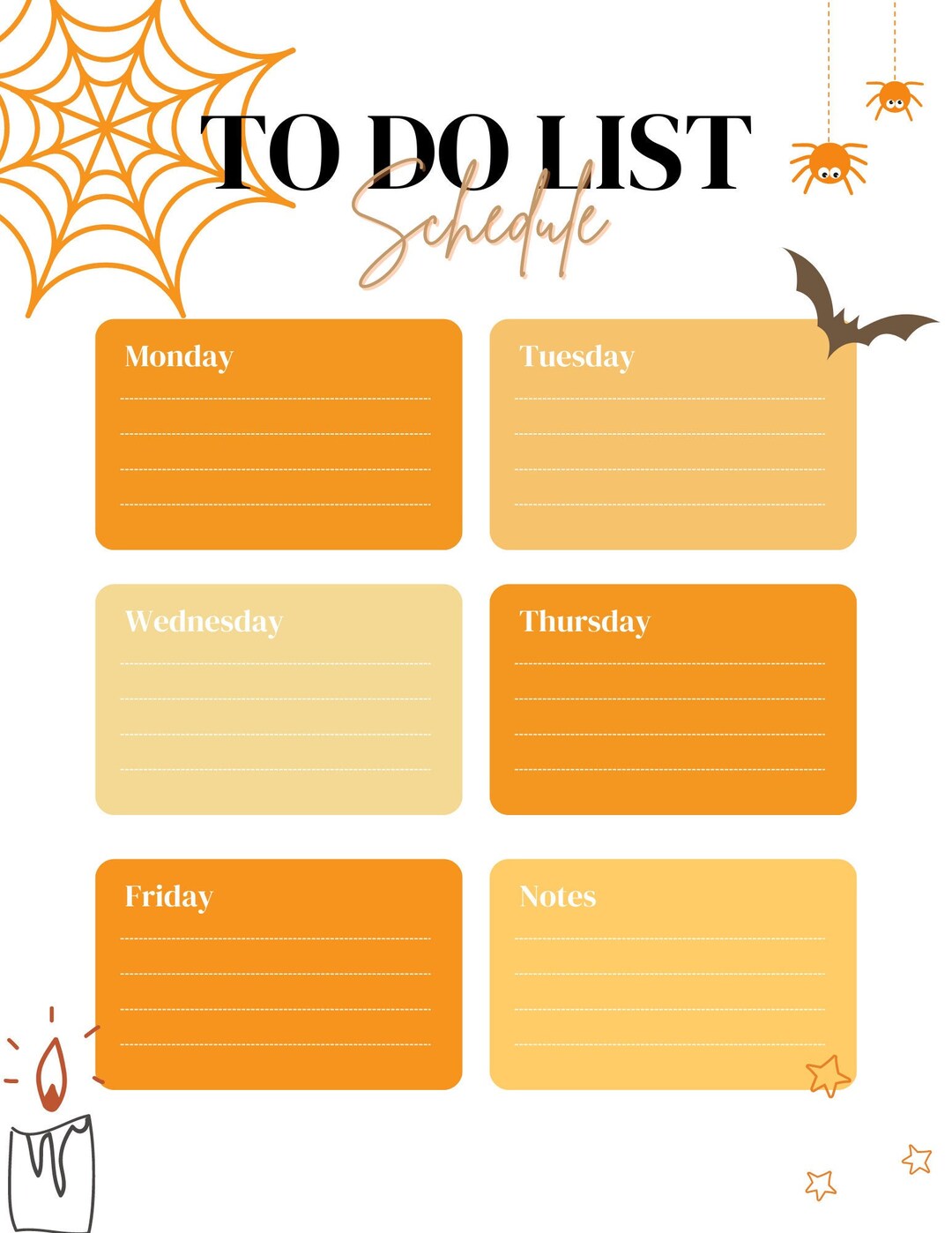 Halloween-themed Weekly Planner - Etsy