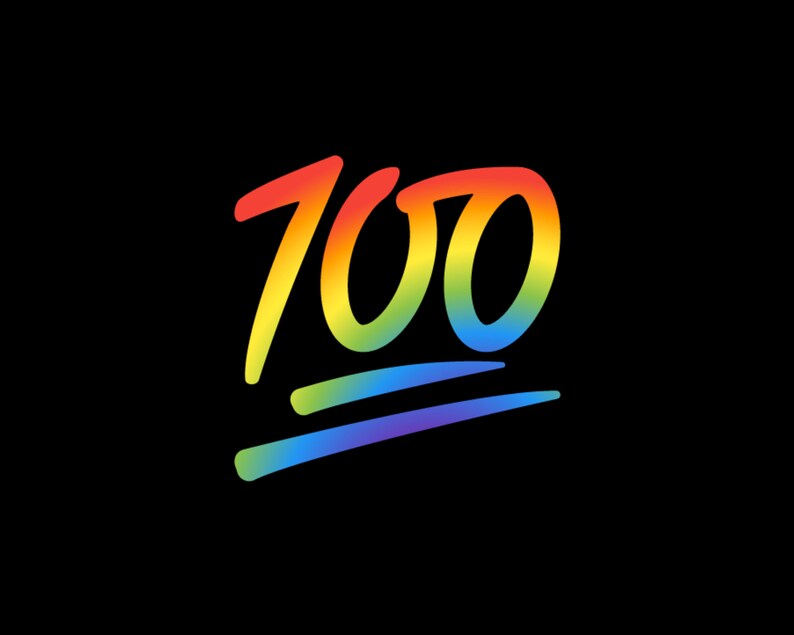 Instant Download Print | Emoji | SVG | PNG | JPEG | Vector | Rainbow ...