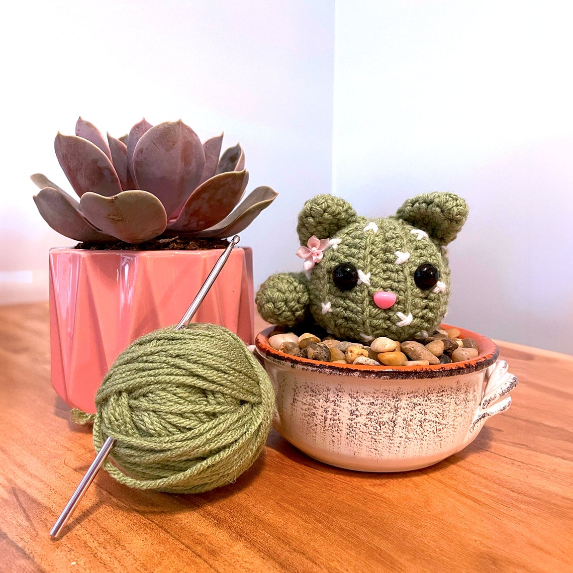 PDF Catcus Crochet Pattern - Amigurumi Cat/cactus Pattern - Digital ...