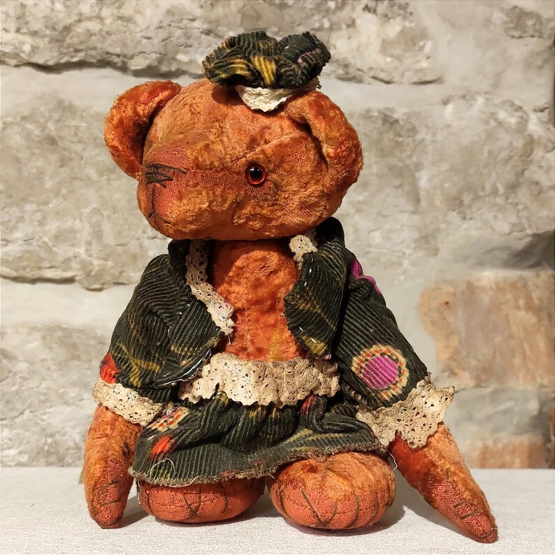 Handmade Art Teddy Doll Bug Bear OOAK Art Doll Gift OOAK - Etsy