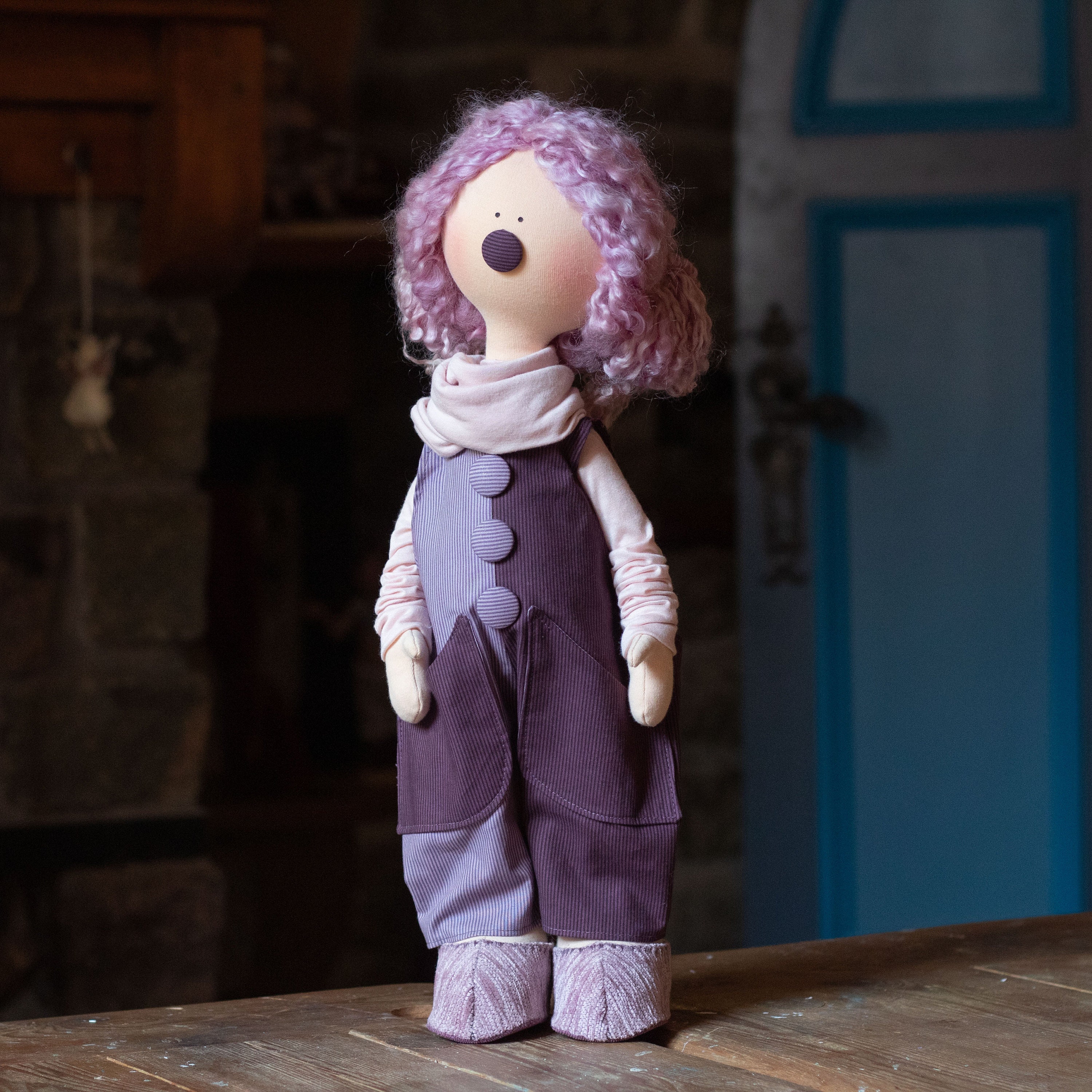 OOAK Fabric Waldorf Doll Handmade From Natural Materials With Removable ...