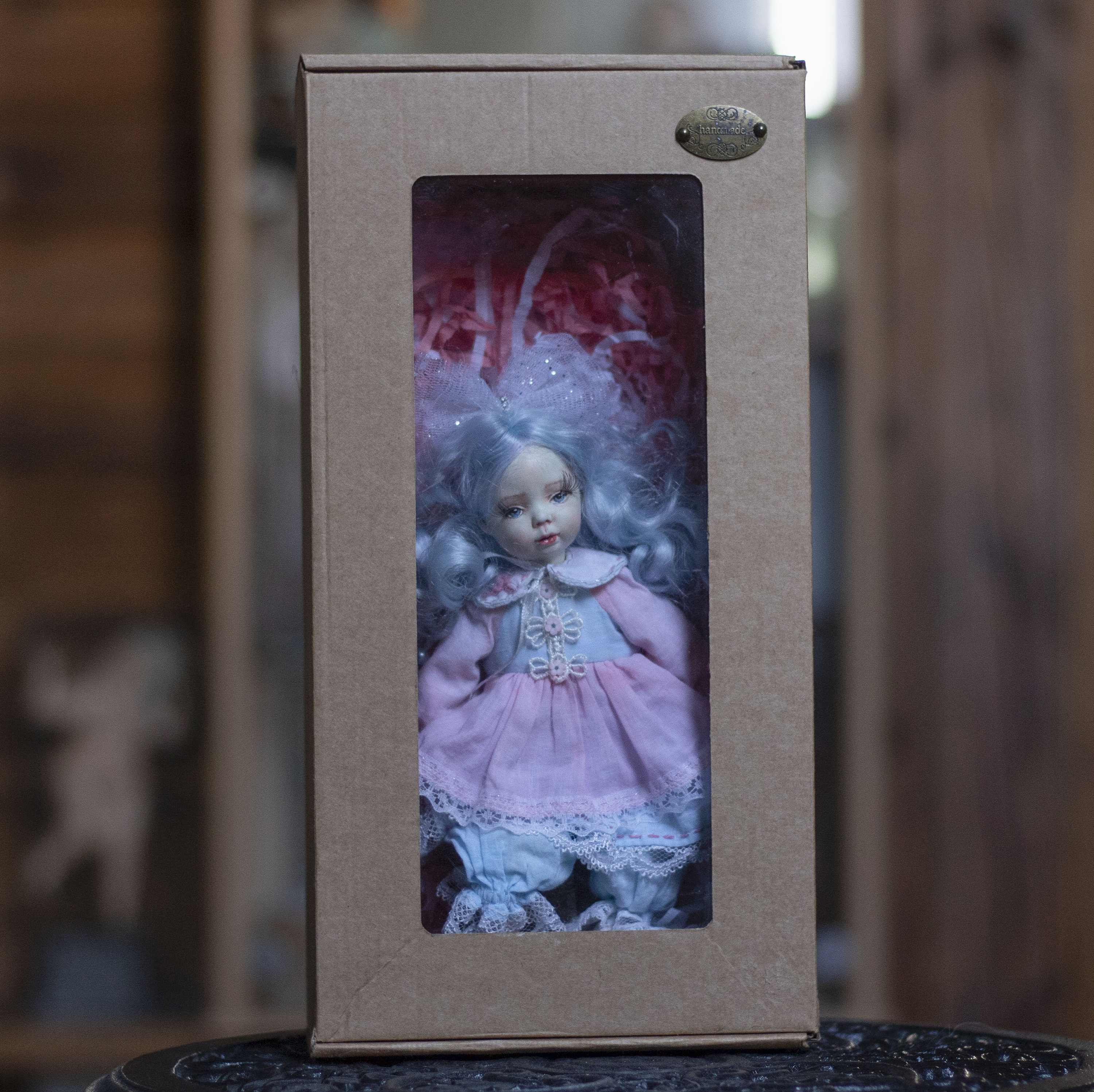 Handmade Art Doll the Girls With Blue Hair Made From La Doll Clay ...
