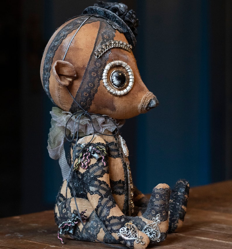 OOAK Art Doll Steampunk Teddy in Vintage Style - Etsy