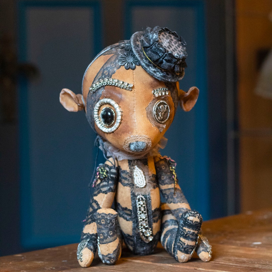 OOAK Art Doll Steampunk Teddy in Vintage Style - Etsy