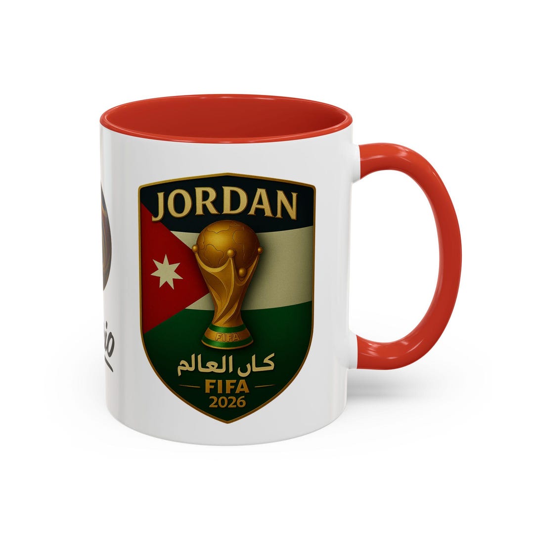 Jordan FIFA World Cup 2026 Trophy Mug | Premium Soccer & Football Fan ...