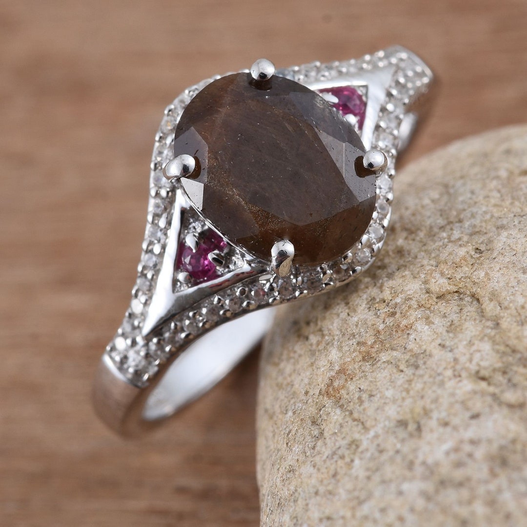Chocolate Sapphire Ring, Size 7, R147 - Etsy