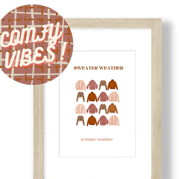 Sweater Weather Printable - Etsy