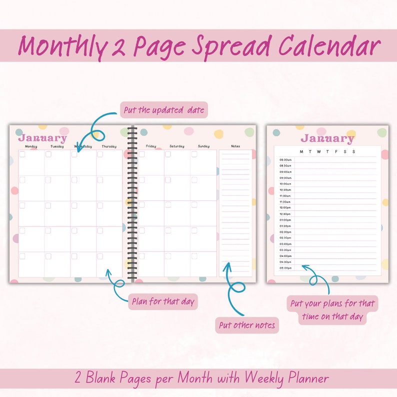 Printable Polka Dot Pain Management Tracker Journal PDF - Etsy
