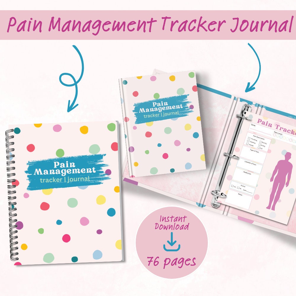 Printable Polka Dot Pain Management Tracker Journal PDF - Etsy
