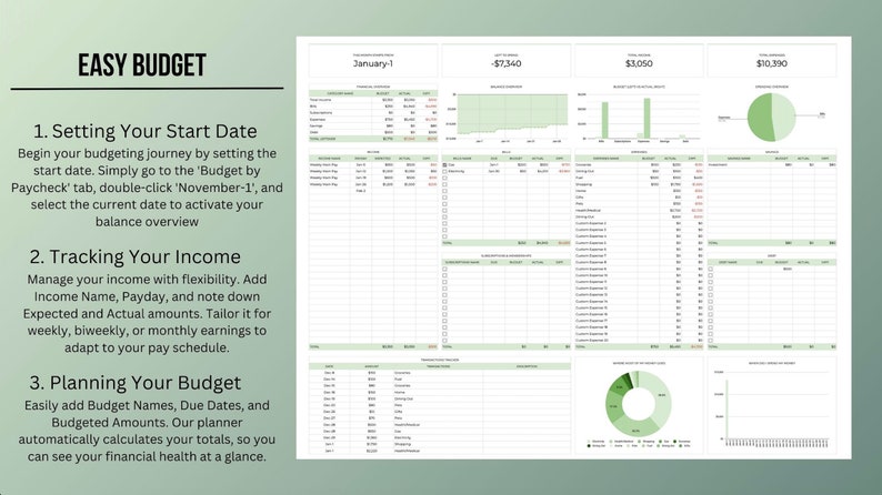 Simple & Smart Budget Planner Easy Financial Management in 3 Steps ...