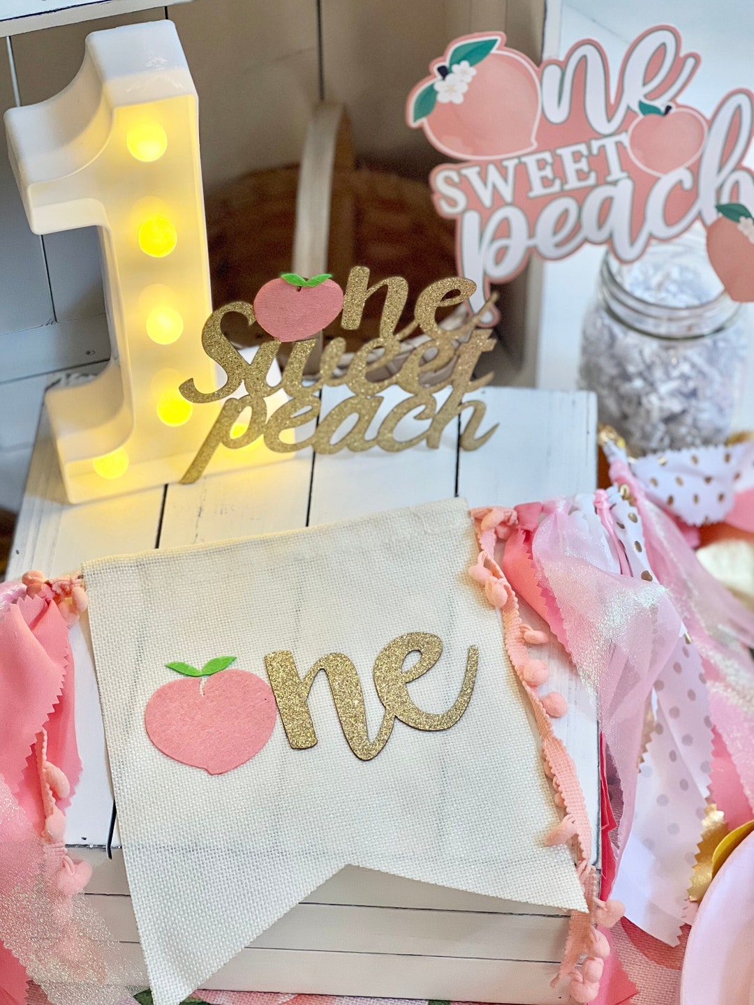 ONE Sweet Peach Party Package - Etsy