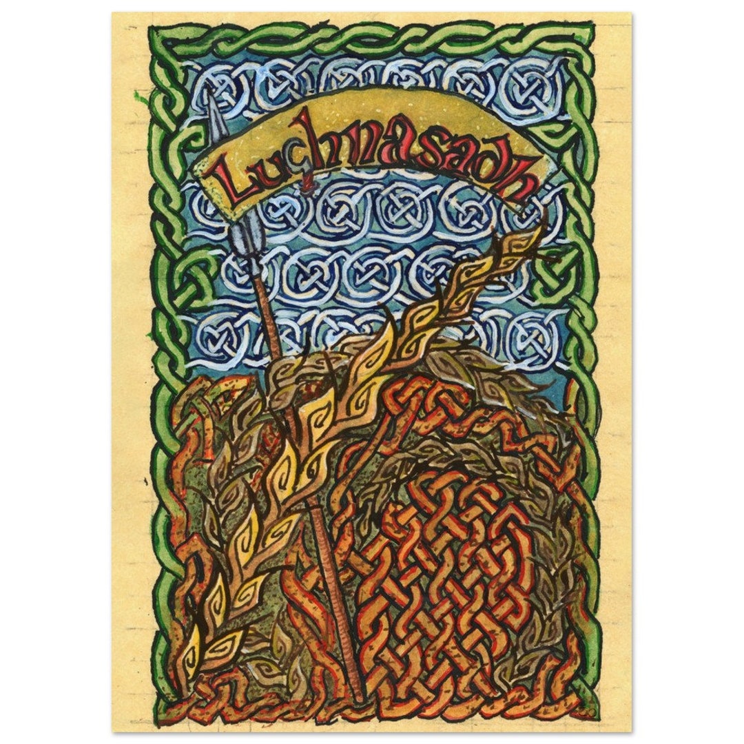 Lughnasadh Knotwork Art Print on Museum-quality Matte Paper Poster - Etsy