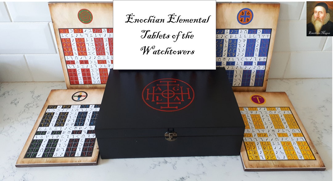 Magick, Occult,enochian Elemental Tablets of the Watchtowers. - Etsy