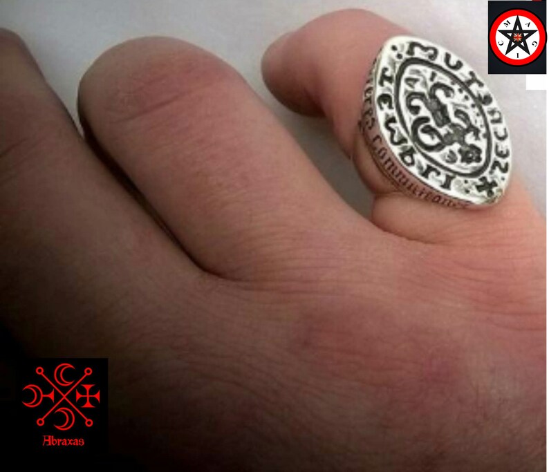 Knights Templar Abraxas Seal Ring. - Etsy