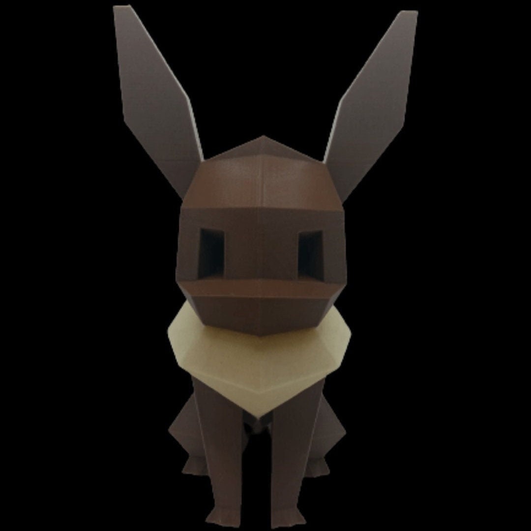 Eevee Low Poly 3D - Etsy