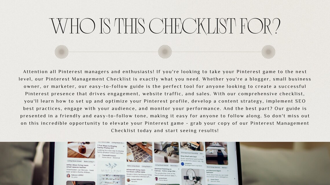 Pinterest Management Checklist How to Start With Pinterest Pinterest ...