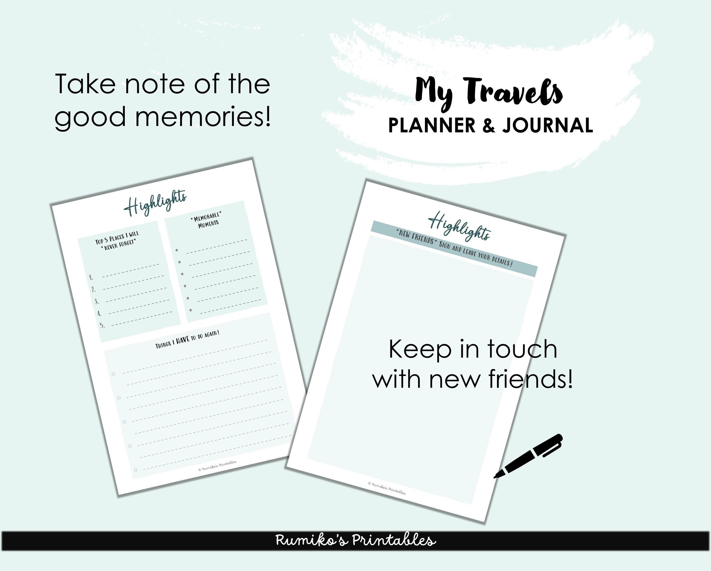 Travel Planner and Journal,vacation Planner,budget,journey Planner,trip ...