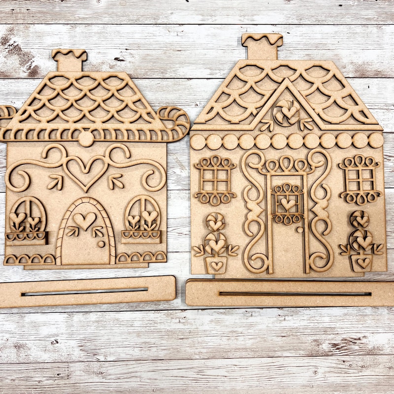 Cardboard Gingerbread House - Etsy