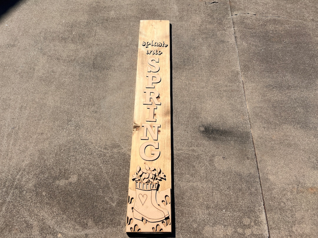 Splash Into Spring Porch Sign, Spring, DIY Kit, Craft Kit, Wood Blanks ...
