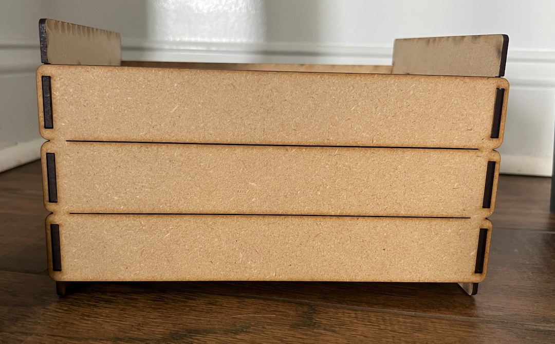 Crate, MDF Blank, DIY Kit, Craft Kit, Laser Cutout, - Etsy