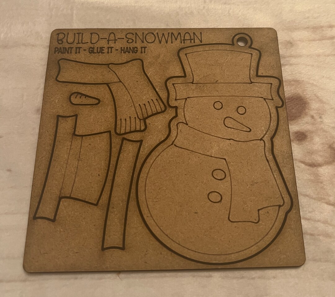 Snowman Craft Kit, Kids Craft Kit, DIY, Snowman, Build A Snowman, Laser ...