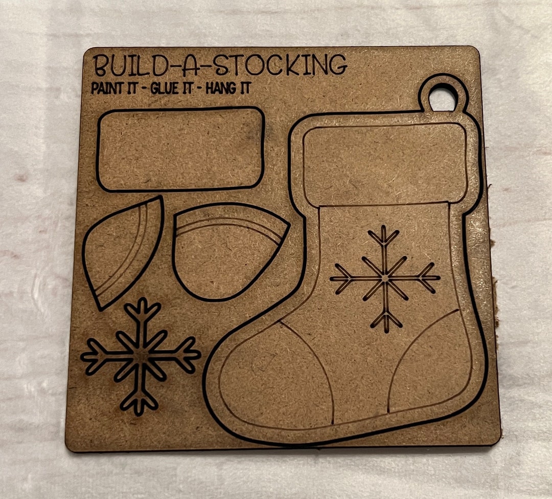 Stocking Craft Kit, Kids Craft Kit, DIY, Stocking, Build A Stocking ...