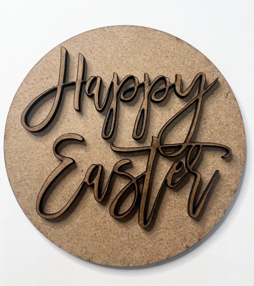 Happy Easter DIY Kit, DIY Kit, Easter, Unfinished Kit, Craft Kit, Laser ...