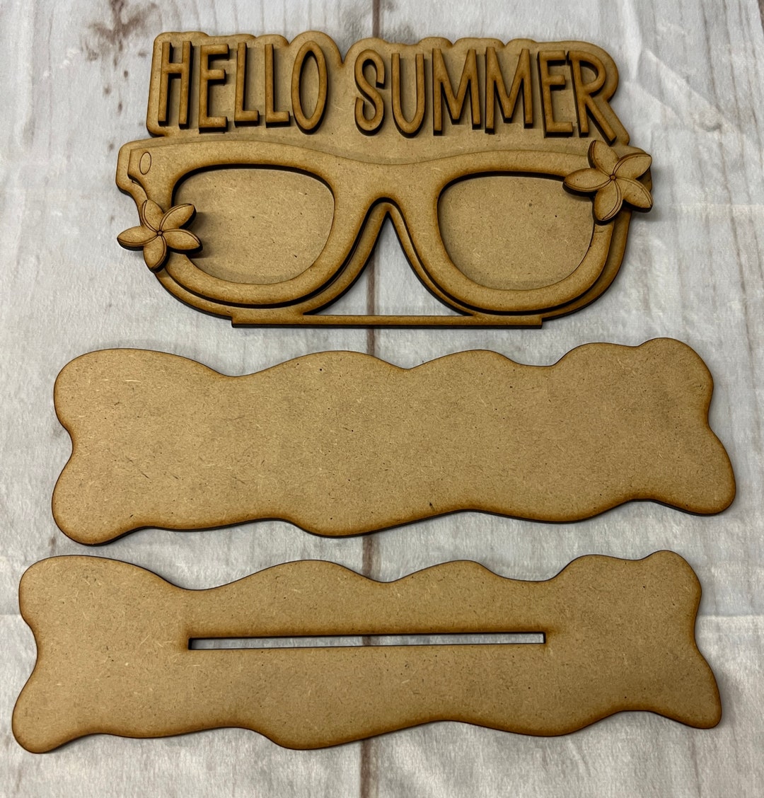 Hello Summer Craft Kit Standing Craft Kit Summer Kids DIY - Etsy