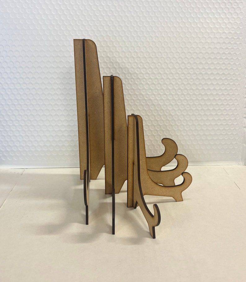 Different Size Easels | Easel Stand | MDF | Laser Cutout | Unfinished ...