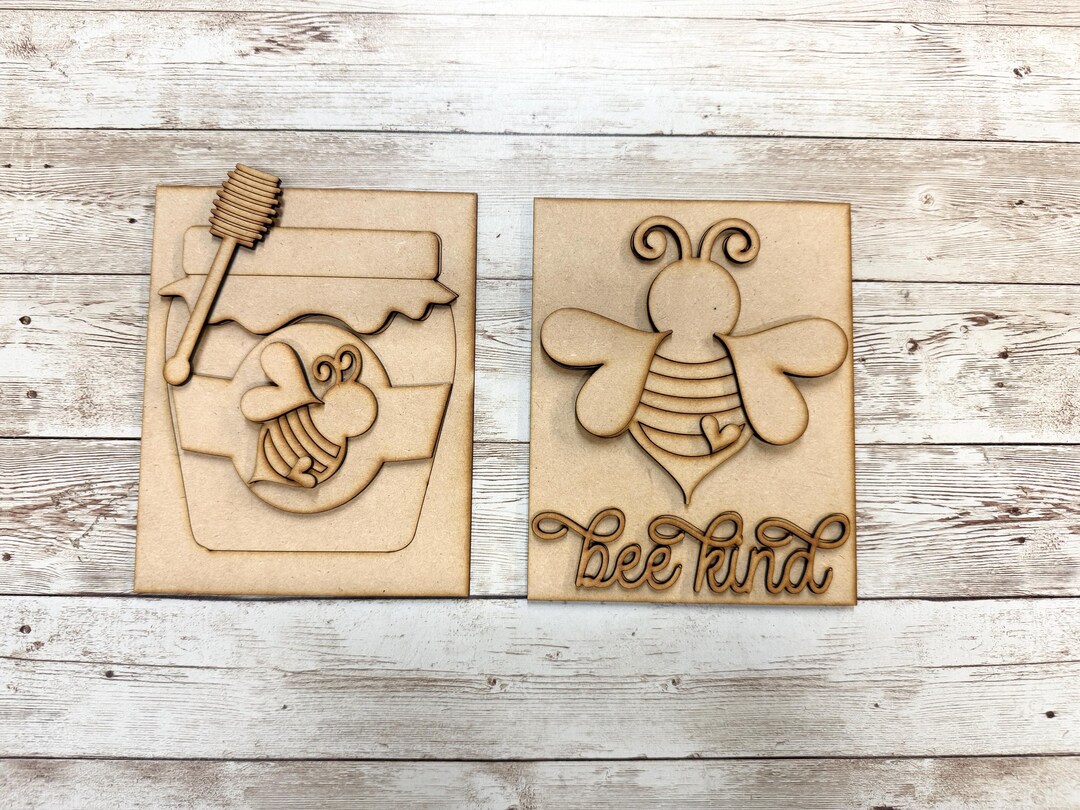 Hello Honey Signs, Bee, Honey, Honey Bee, Unfinished, DIY, Laser Cut ...