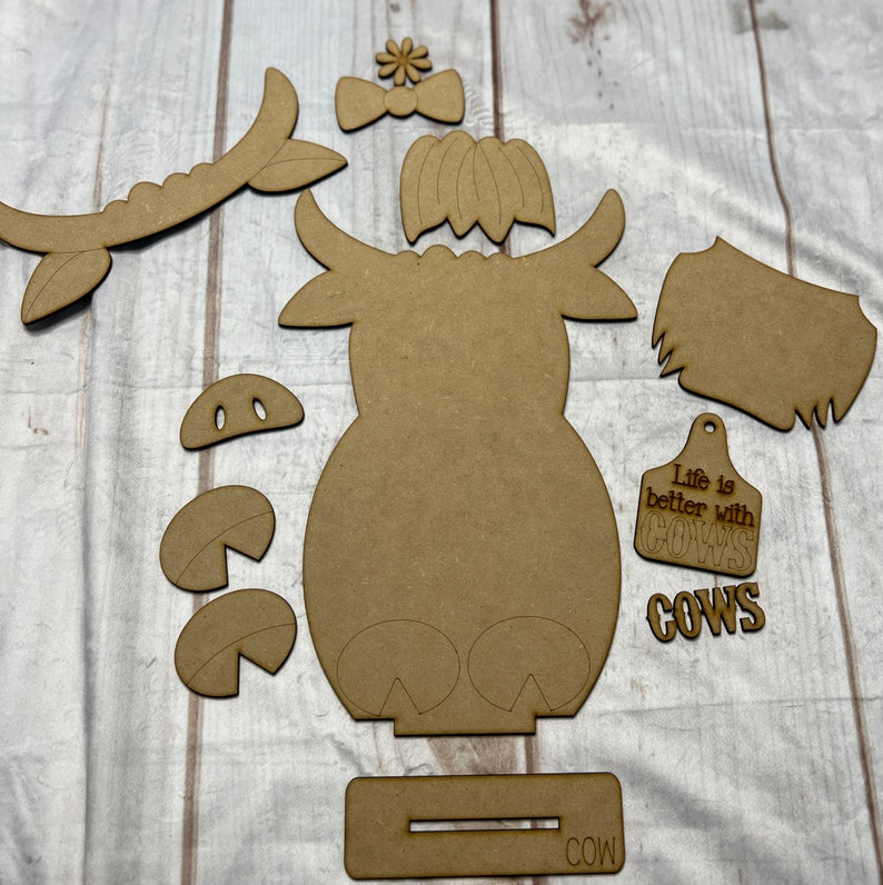 Standing Farm Shelf Sitter Highland Cow 12 Cows - Etsy