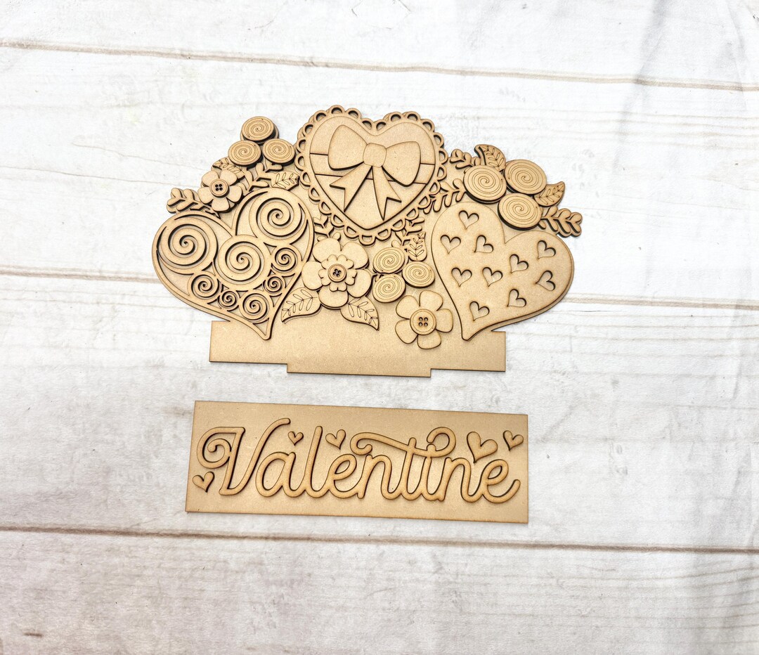 Interchangeable Window Box Add On, Valentine Heart, Shelf Sitter ...