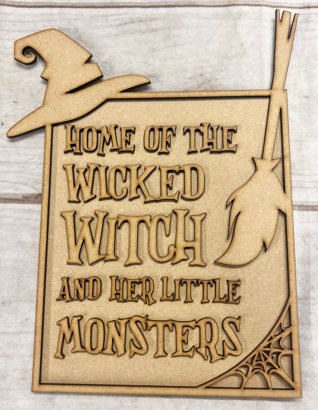 Home of the Wicked Witch and Her Little Monsters, Witch, DIY Kit, Craft ...