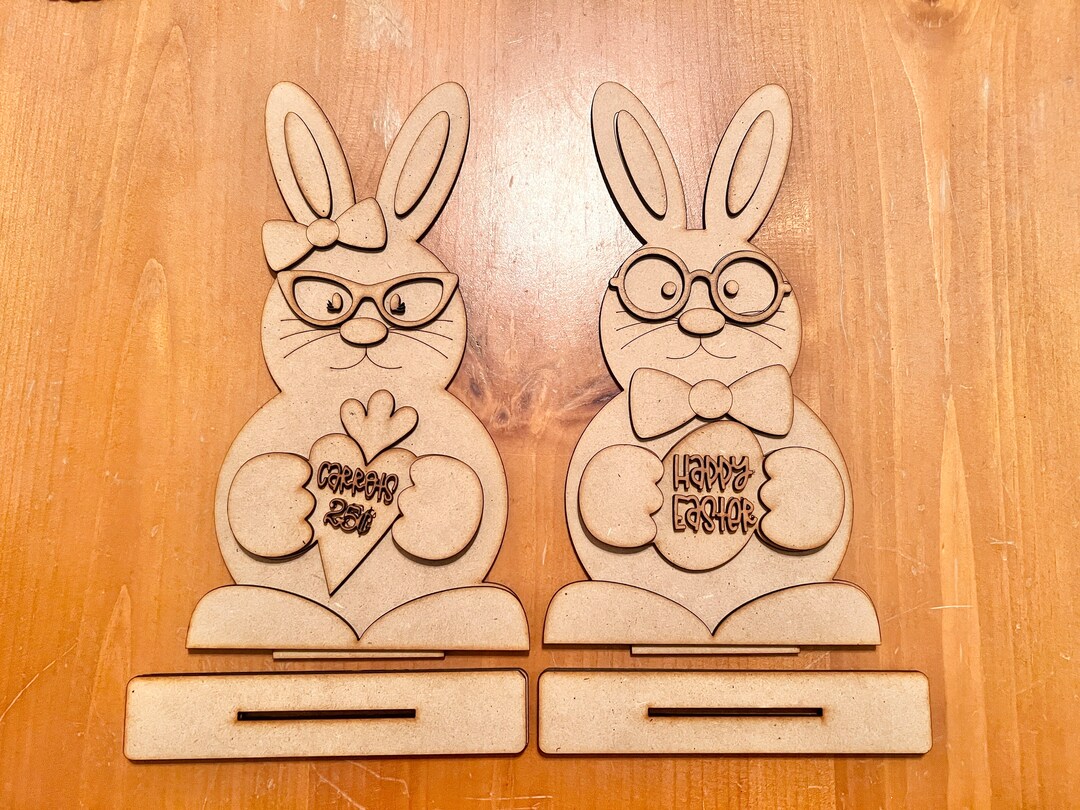 Standing Boy Girl 10.75" Easter Bunnies, Bunny, Happy Easter, Easter ...