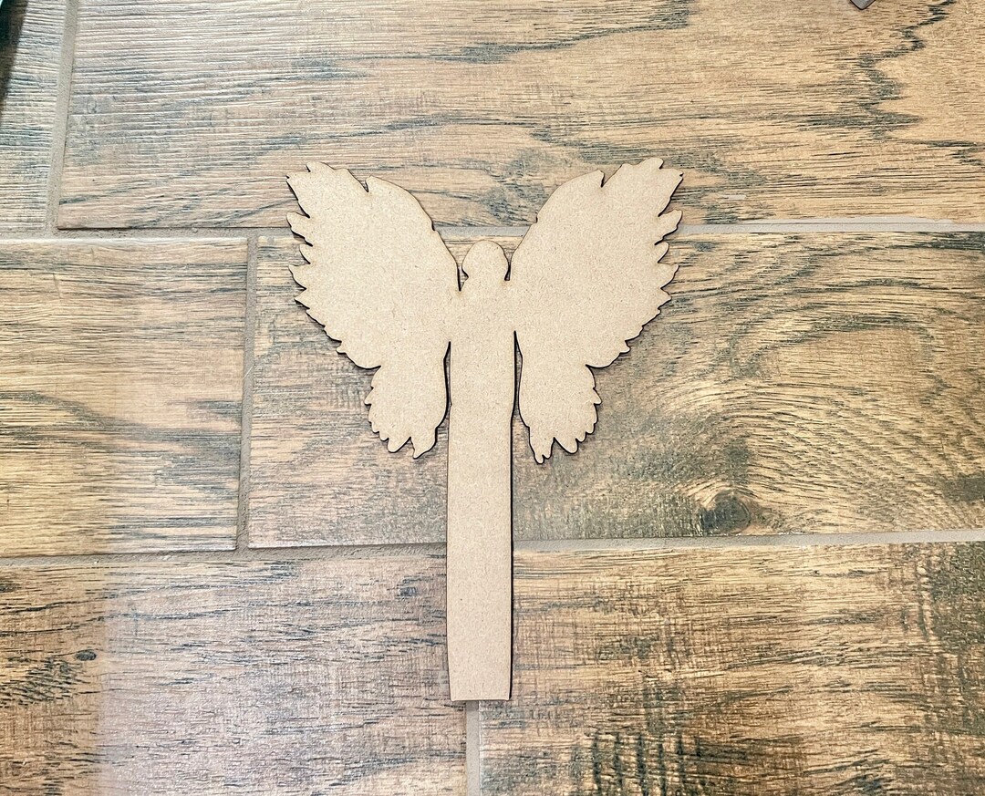 Painterly Angel, Angel Cutout, DIY Kit Unfinished, MDF, Laser Cutouts ...