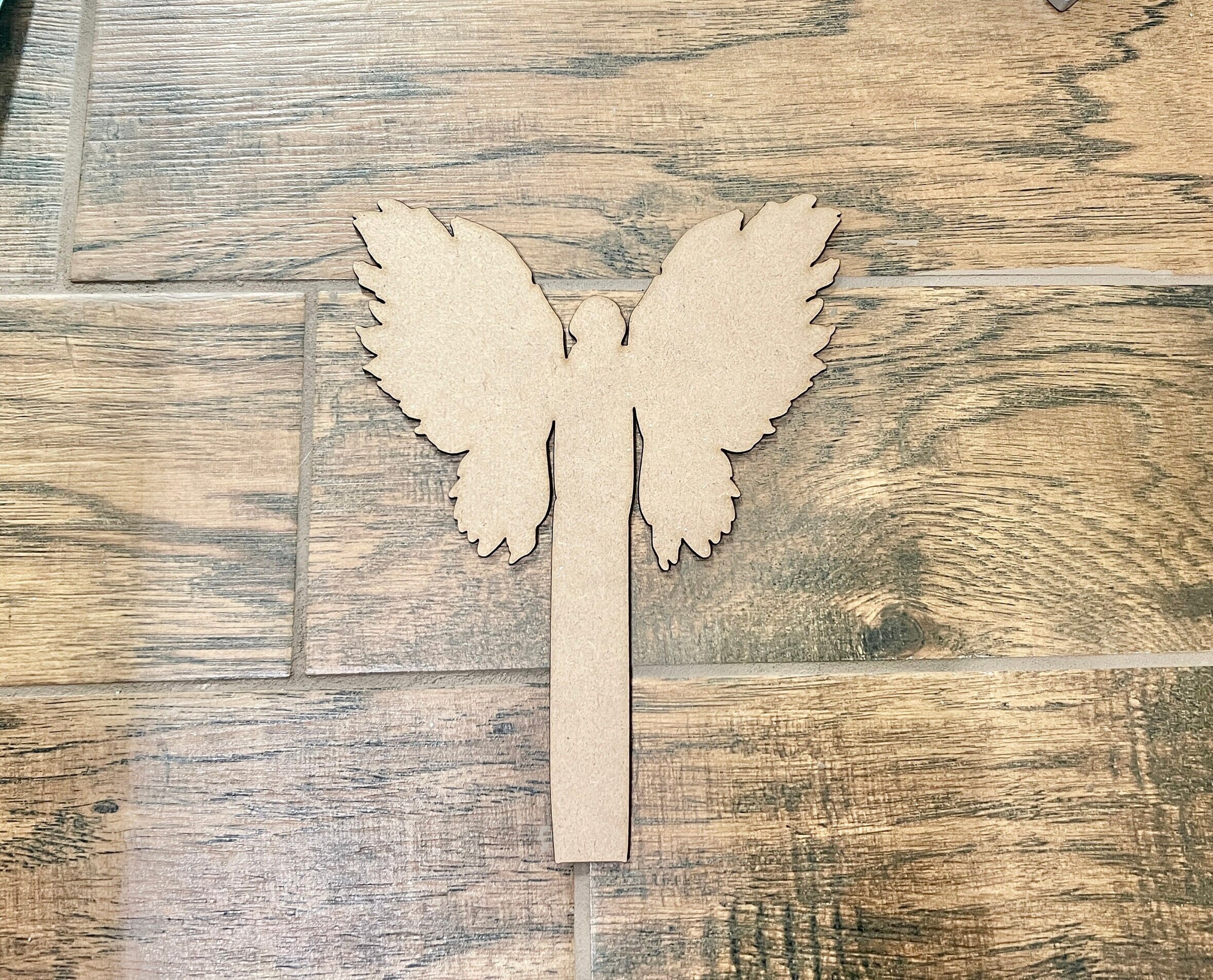 Painterly Angel, Angel Cutout, DIY Kit Unfinished, MDF, Laser Cutouts ...