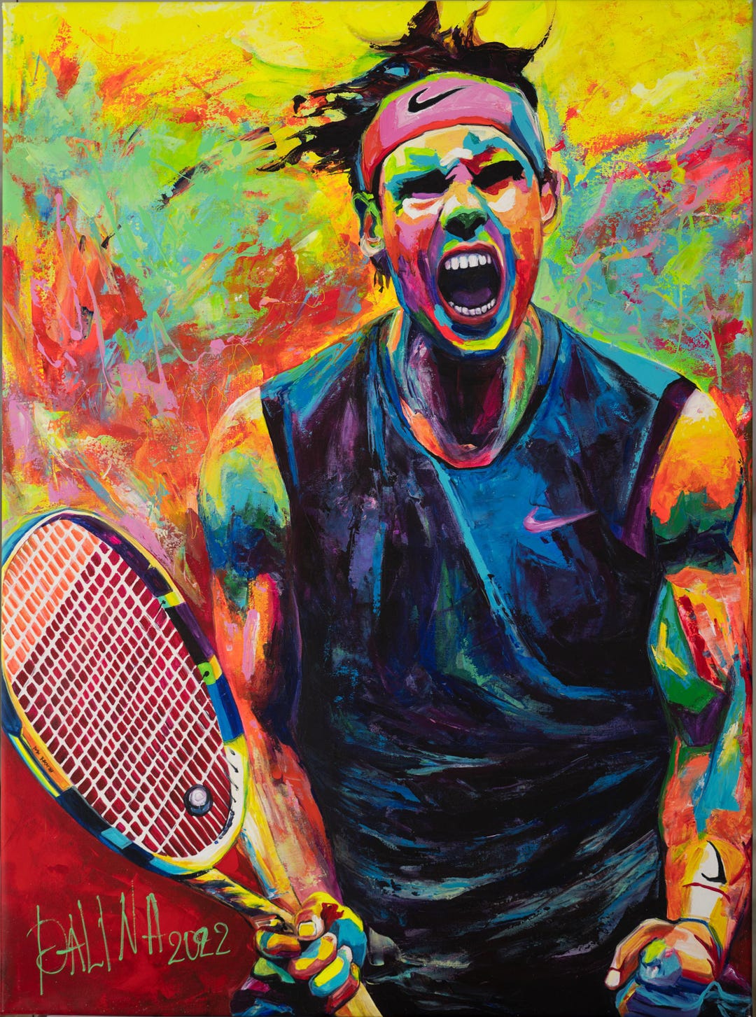 Rafael Nadal Pop Art Print – Tennis Legend Wall Decor, Vibrant Sports ...