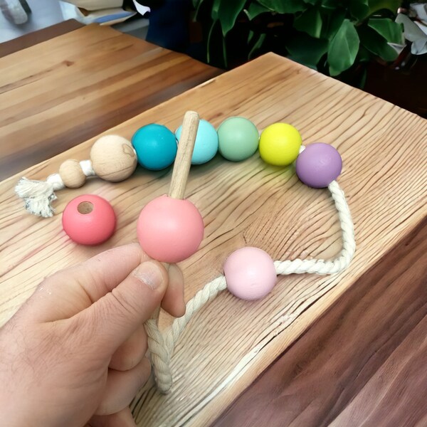 Wooden Lacing Toy - Etsy