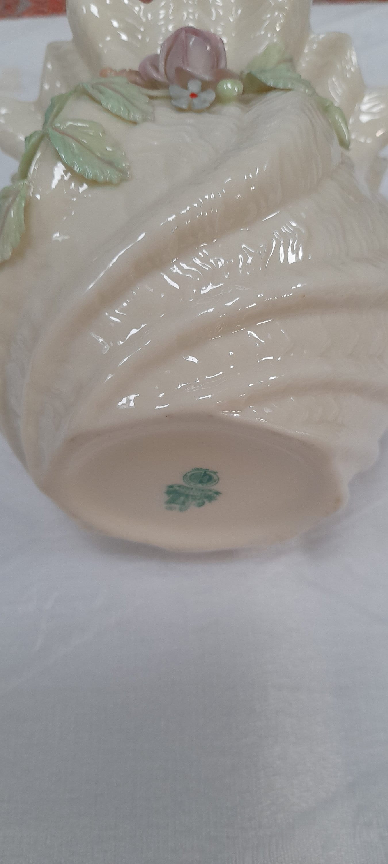 Belleek Pottery Jardiniere, 3rd Green Mark, 1965 1980 - Etsy