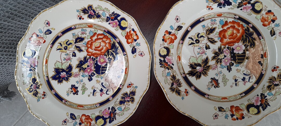 Two Mason's Mandarin Dinner Plates, - Etsy
