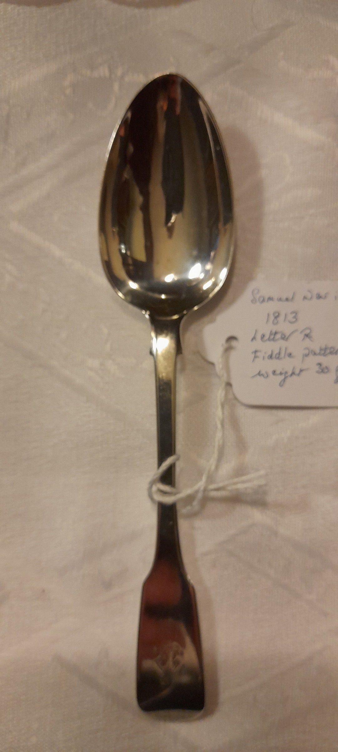 Irish Georgian Silver Spoon, Fiddle Pattern, George III, 1813 ...