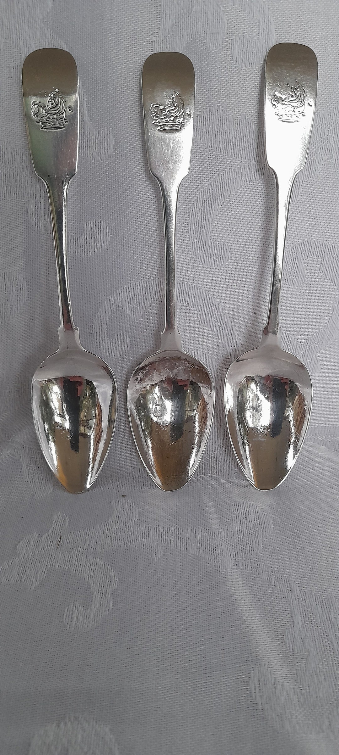 Georgian Era Silver, Dublin Hallmarks, 1826, Three Spoons - Etsy
