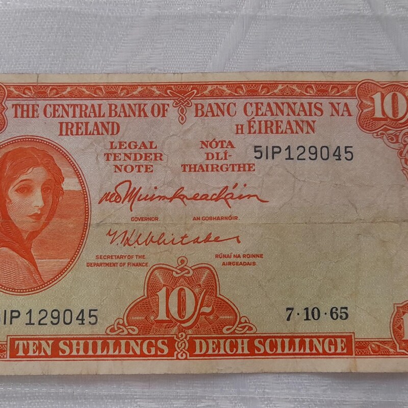 10 Shillings Note - Etsy New Zealand