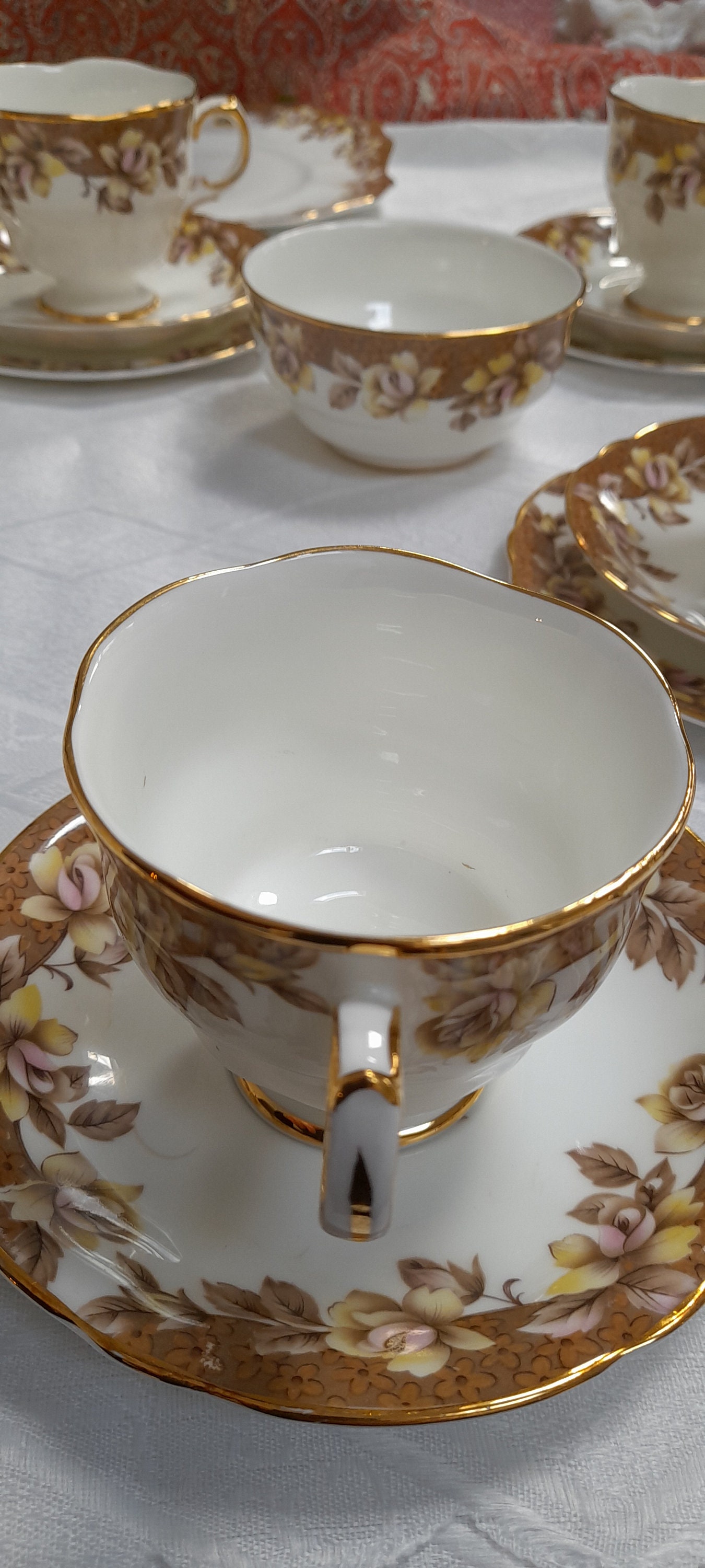 Arklow Pottery Tea Set, Elegance Pattern, 21 Pieces - Etsy