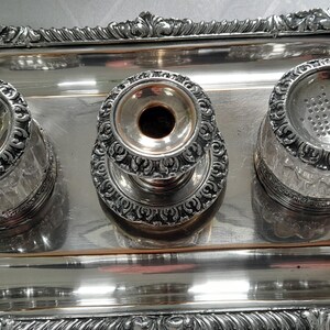 Ornate Desk Set, Victorian Era, Silver Plate - Etsy