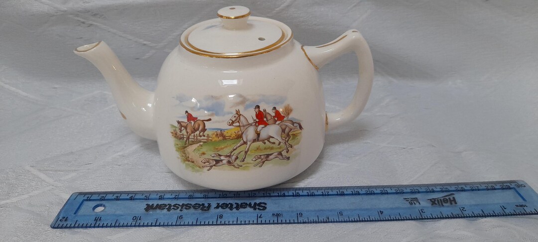 Arklow Pottery Teapot, tally Ho, Hunting Scenes - Etsy