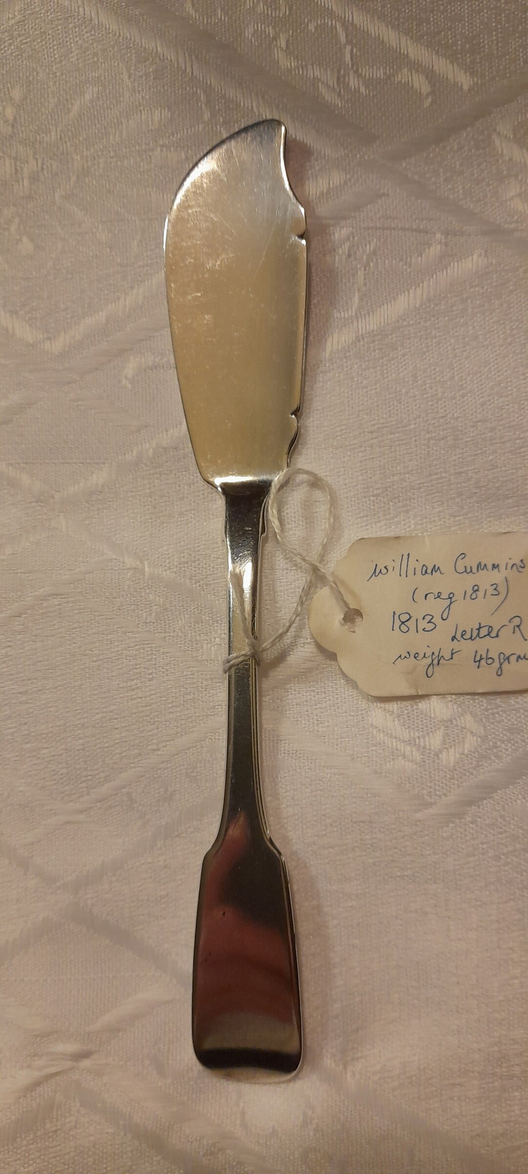 Irish Georgian Silver Fish Knife, William Cummins Silversmith, 1813 ...