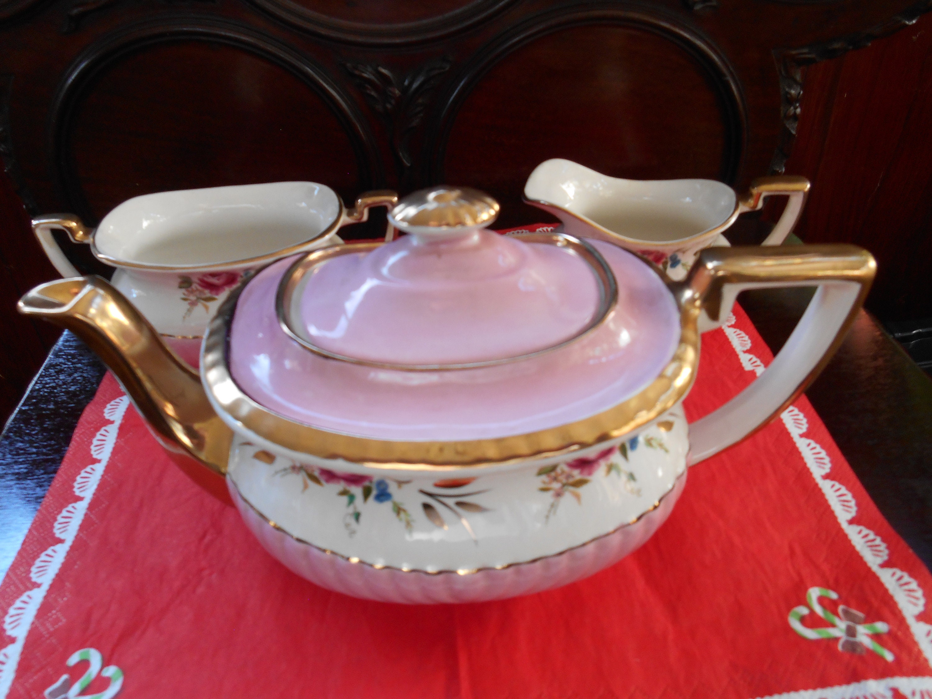 Vintage Georgian Gibson Teapot With Milk Jug and Sugar Bowl - Etsy
